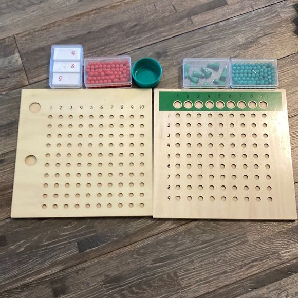 Montessori | Toys | Montessori Bead Boards For Adding Subtraction ...